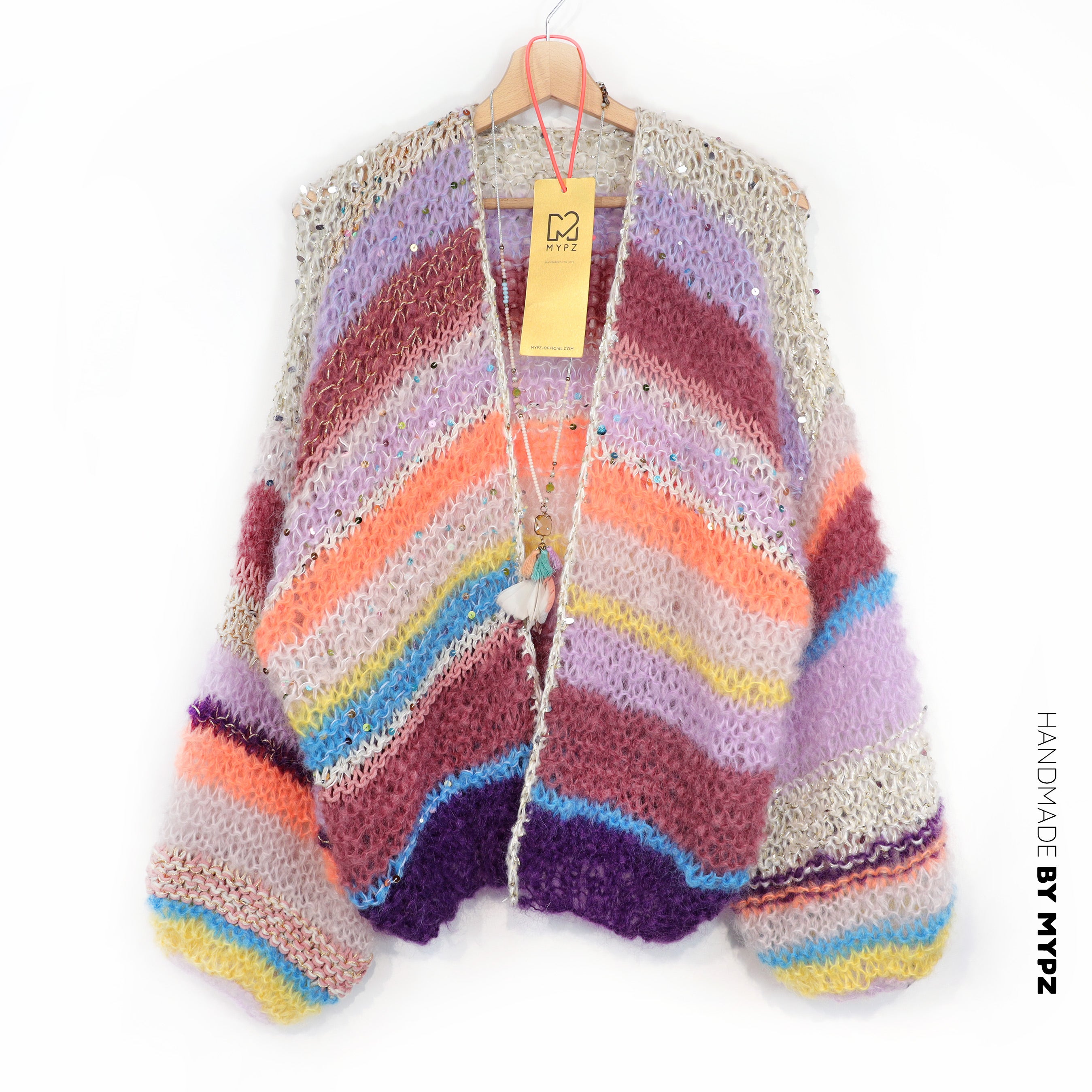 Light Mohair cardigan Mystic pastels – MYPZ Handmade Luxury