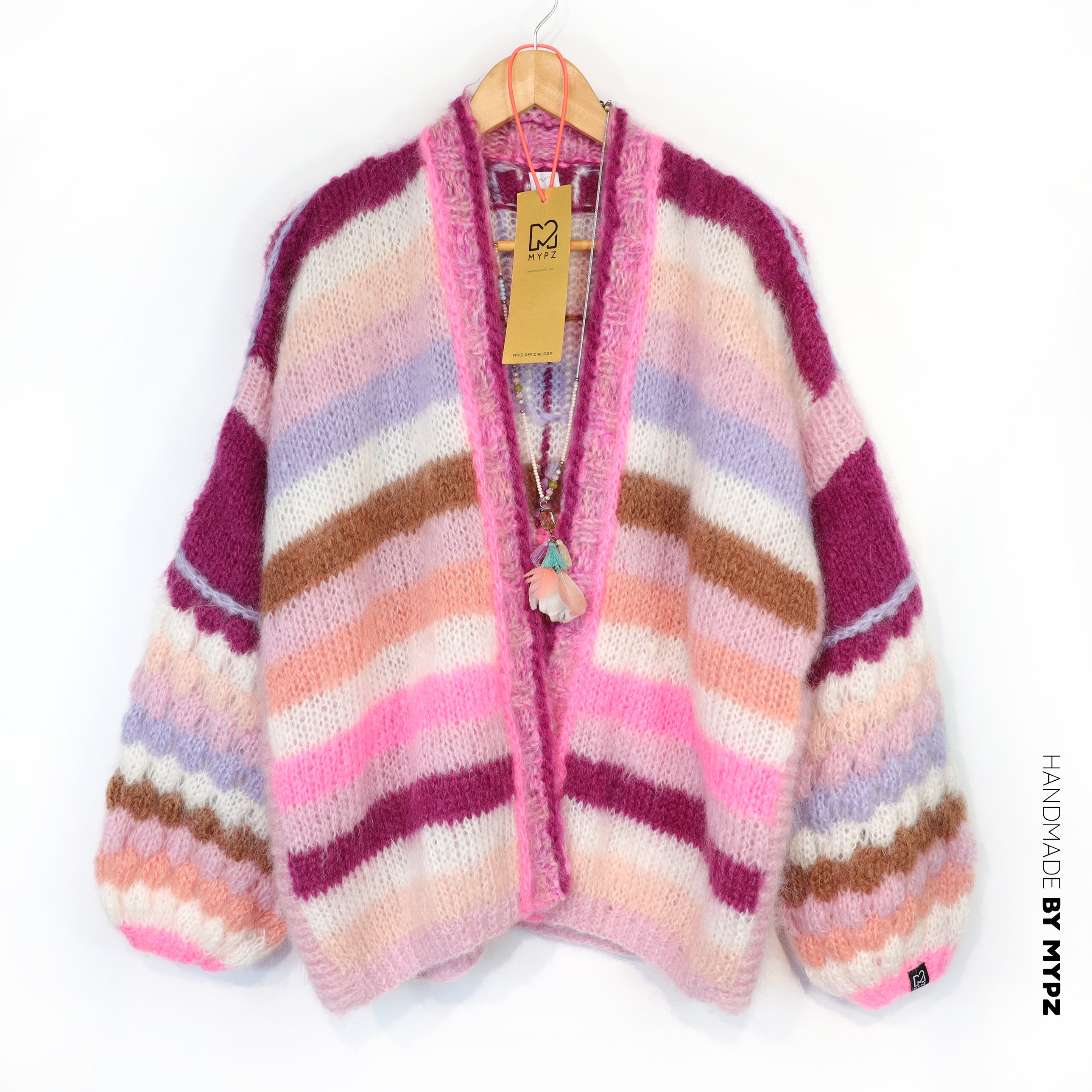 Rosy Sunset cardigan – MYPZ Handmade Luxury