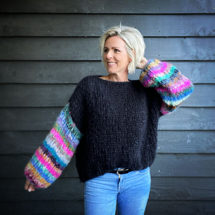 Knitting Kit – MYPZ Basic Chunky Pullover Gaudy No 15 – Beginner (ENG ...