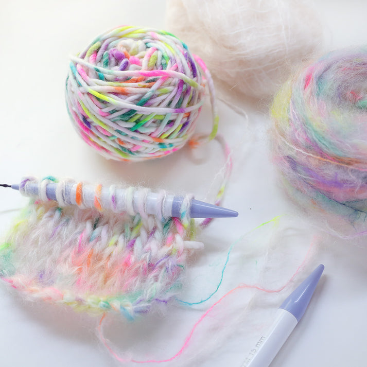 MYPZ Chunky kidmohair – hand-dyed Happy Mess – MYPZ Handmade Luxury