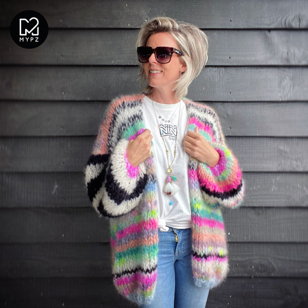 Knit pattern – MYPZ Chunky Mohair Cardigan Indian Summer No.15 (ENG-NL ...