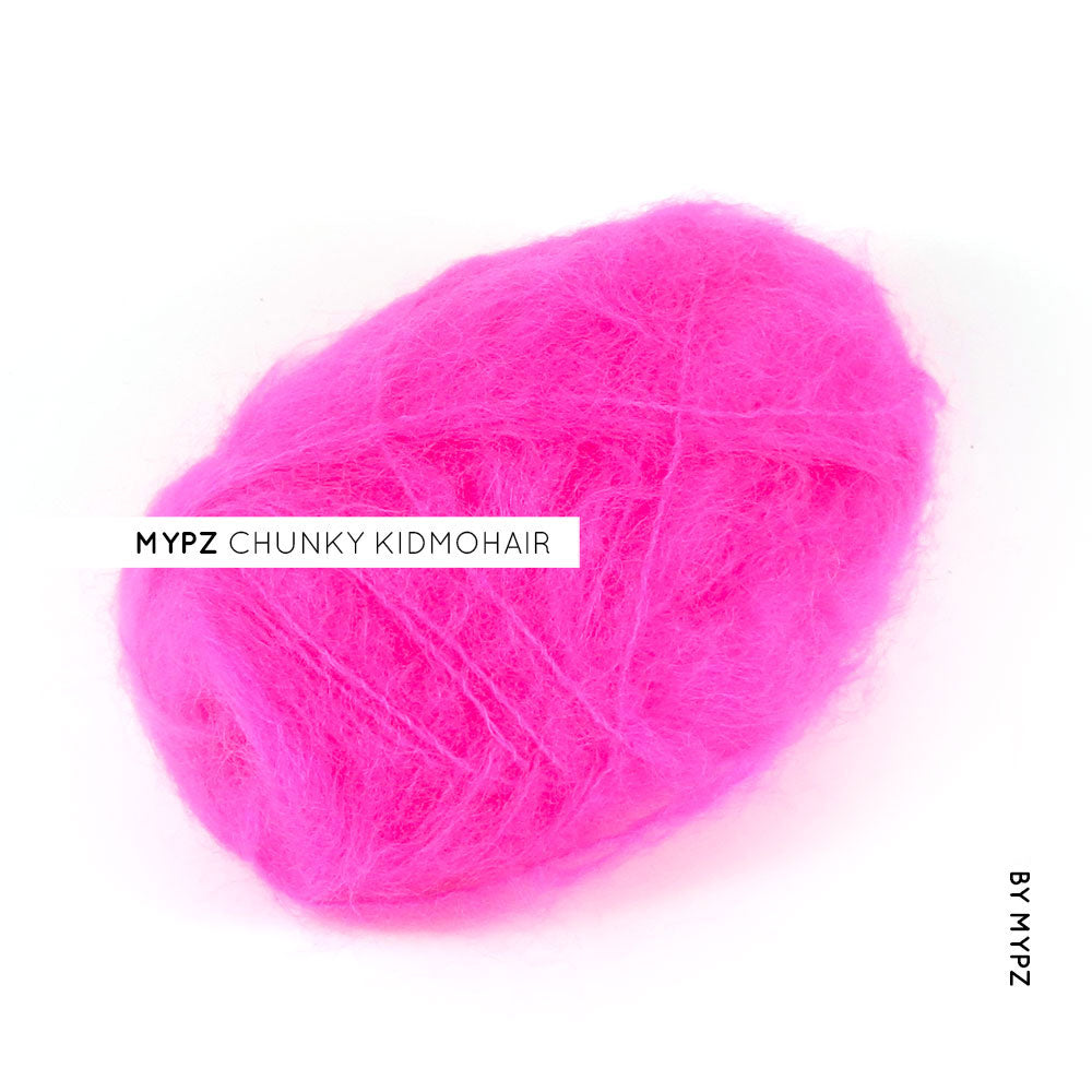 MYPZ Chunky Kidmohair DK – Neon Pink – MYPZ Handmade Luxury